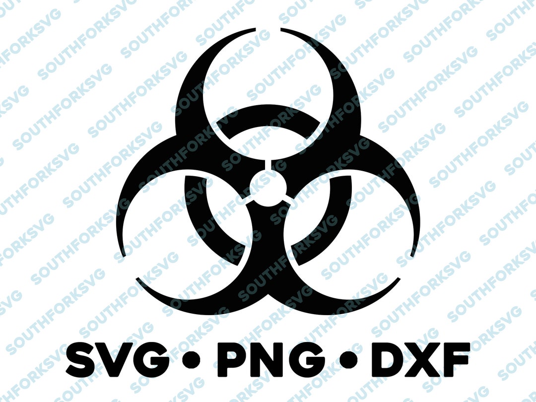 Biohazard SVG PNG DXF Symbols Vector Transparent Cameo Silhouette ...