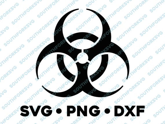 Biohazard SVG PNG DXF Symbols Vector Transparent Cricut Cameo | Etsy