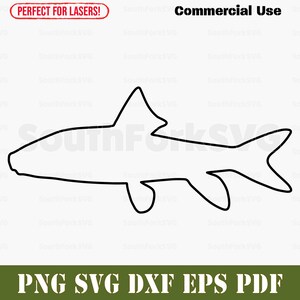 Sucker Fish Outline Svg Png Dxf Eps Pdf Vector Graphic Design Cut Print ...