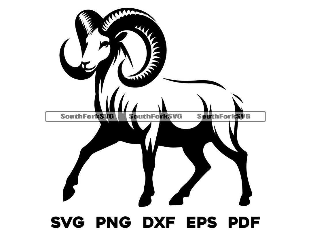Aries Ram Zodiac Svg Png Dxf Pdf Eps | Vector Graphic Design Cut Print ...