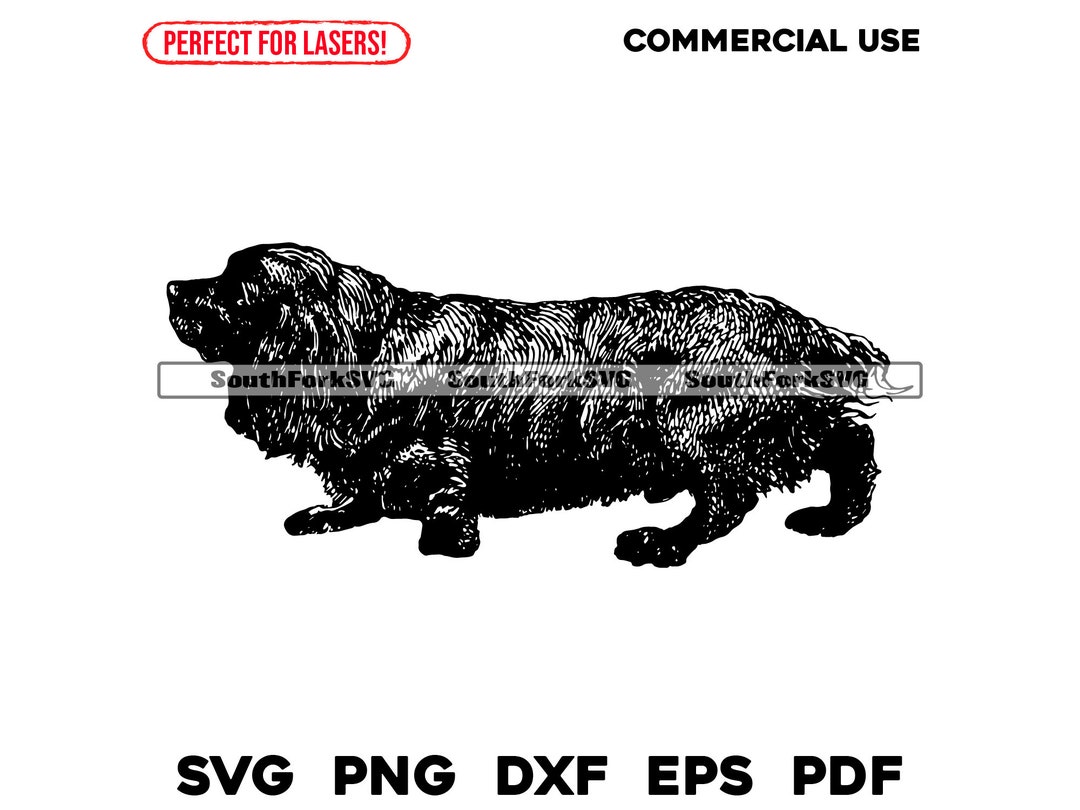 Laser Engrave File Cocker Spaniel Svg Png Dxf Eps Pdf Vector Graphic ...