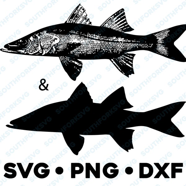 Snook Silhouette Svg - Etsy New Zealand