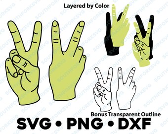 Deuces Peace Out Svg - Etsy UK