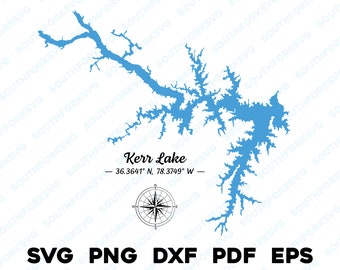Laser Cut Kerr Lake - Etsy