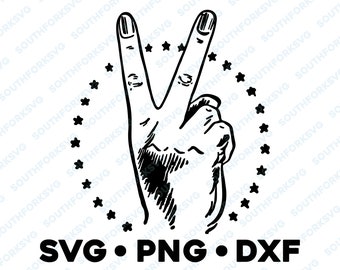 Deuces Peace Out Svg - Etsy UK