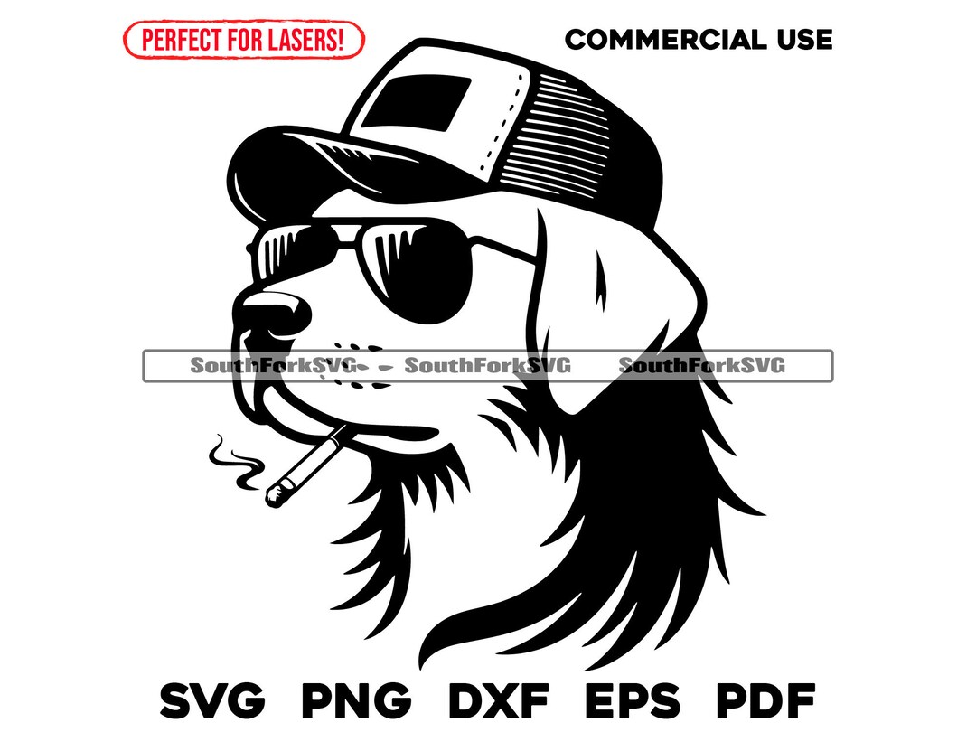 Labrador Retriever Mullet Trucker Hat Svg Png Dxf Eps Pdf | Vector ...