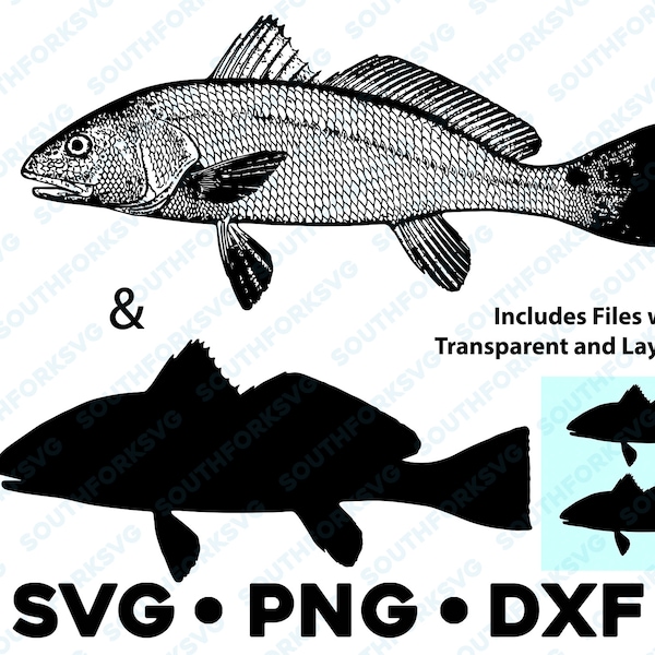 Vis silhouet art - Etsy Nederland