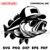 Musky Muskie Chasing Lure Svg Png Dxf Eps Pdf | Transparent Vector ...