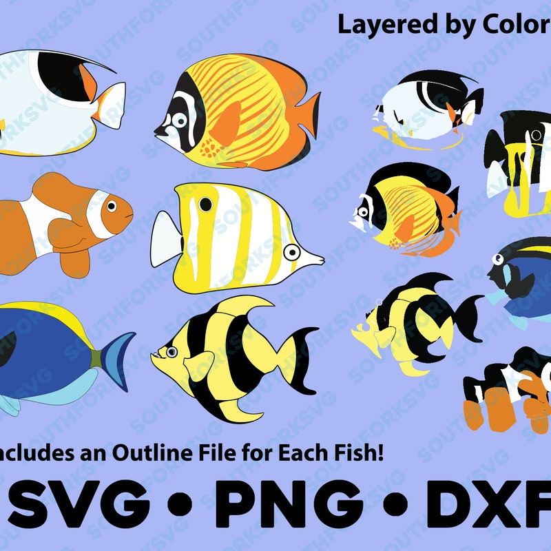 Fish Svg - Etsy