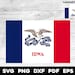 Iowa State Flag | Svg Png Dxf Eps Pdf | Layered by Color Vector Graphic ...