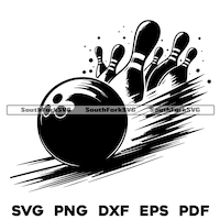 Bowling Svg - Etsy