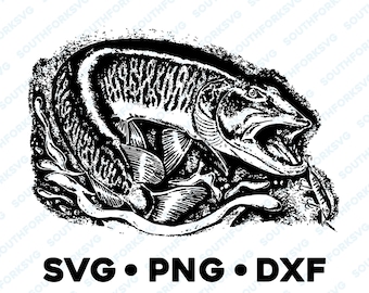 Muskie Svg Png Dxf | Etsy UK