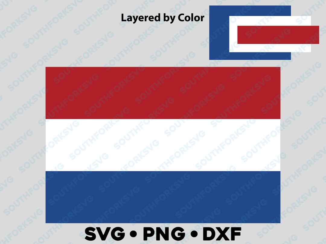 The Netherlands National Country Flag Svg Png Dxf Layered by - Etsy