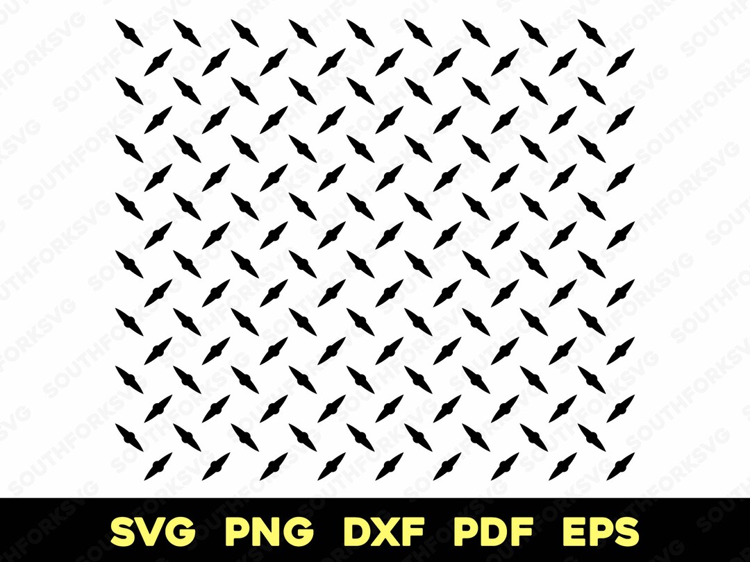 Diamond Plate Seamless Pattern | Svg Png Dxf Eps Pdf | Vector Graphic ...