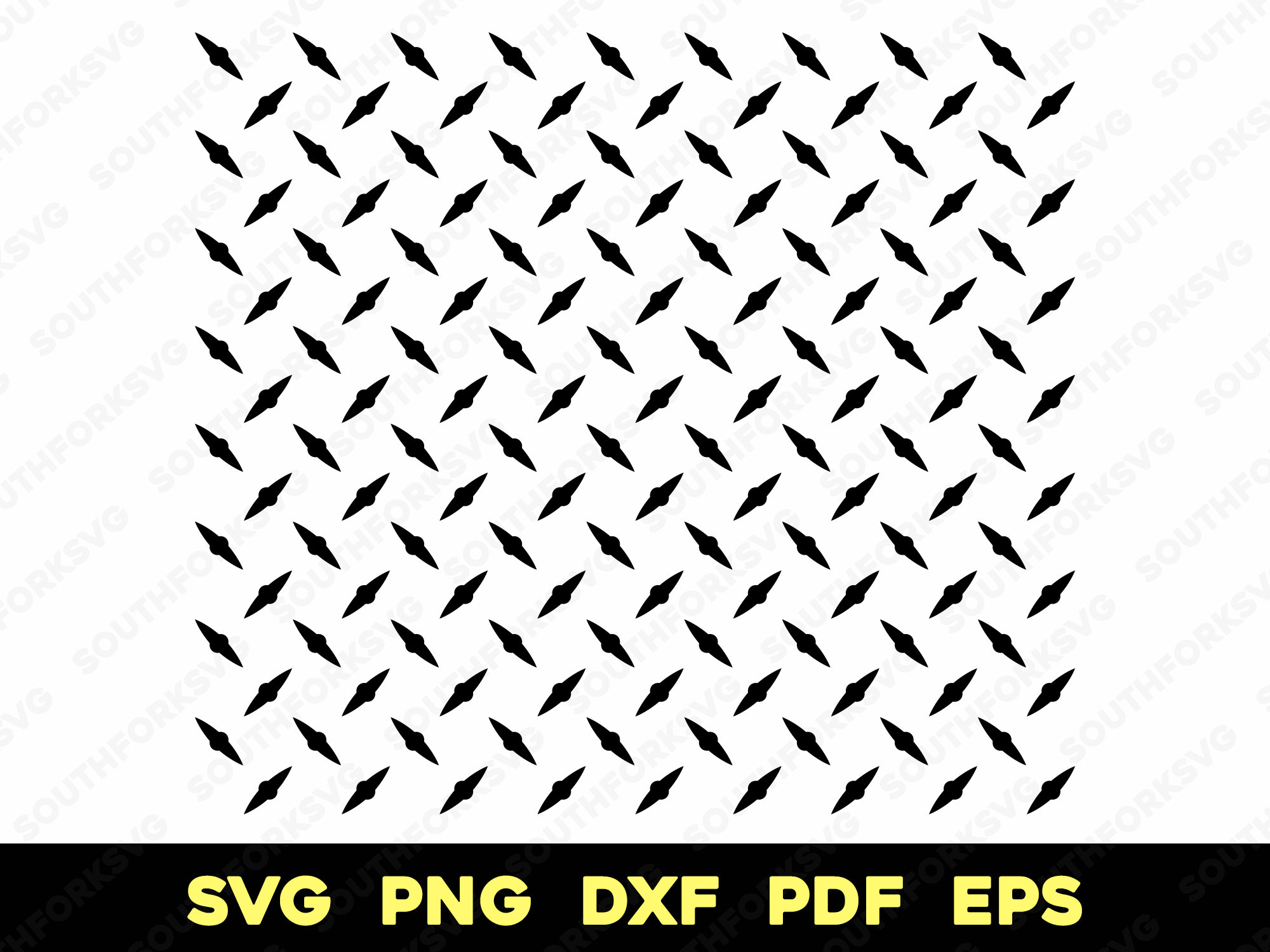 Diamond Plate Seamless Pattern | Svg Png Dxf Eps Pdf | Vector Graphic ...