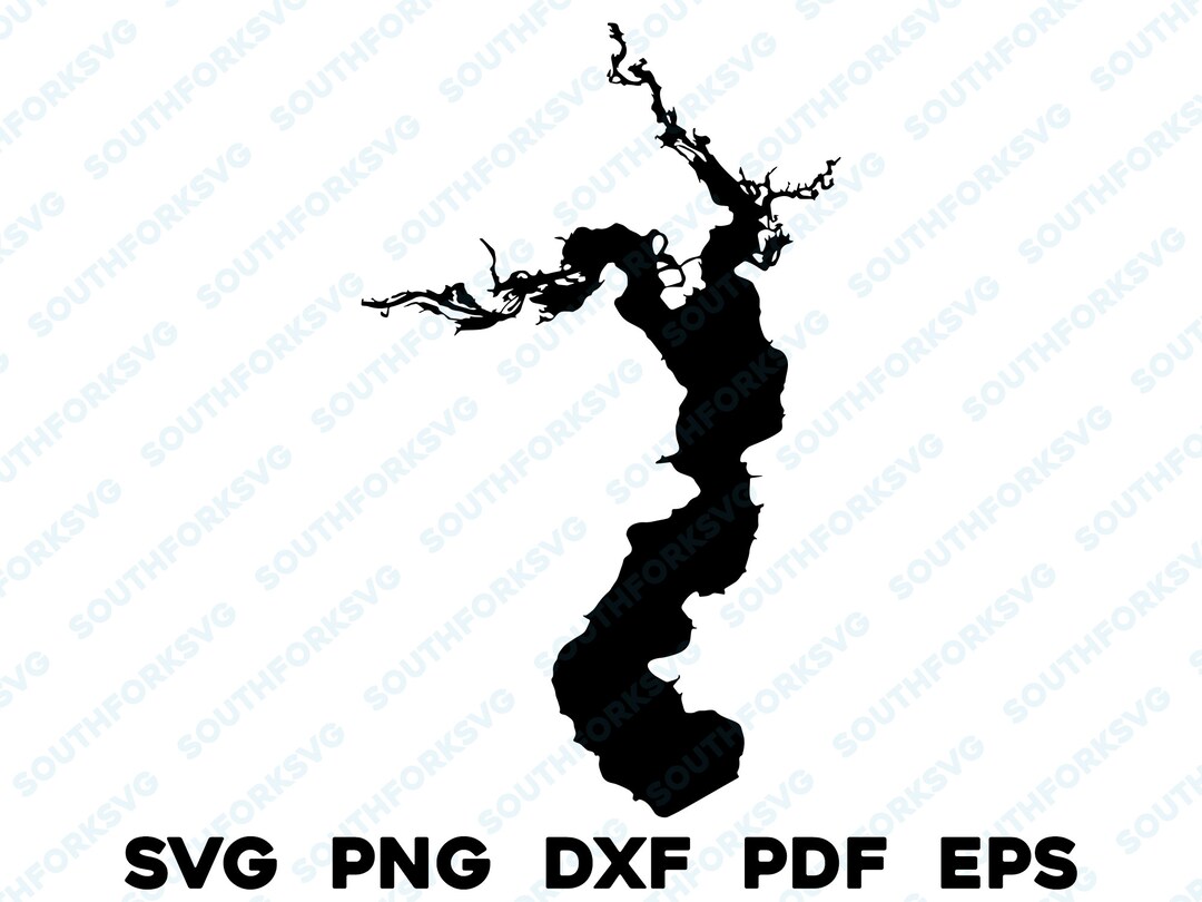 Lake Houston Texas Map Shape Outline Silhouette Svg Png Dxf - Etsy