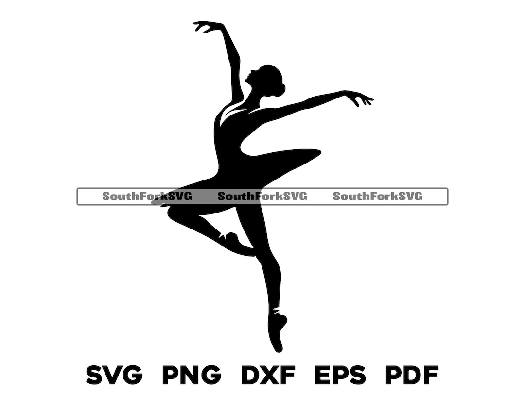 Ballerina Dancing Svg Png Dxf Eps Pdf | Laser Engrave Cut Print Files ...