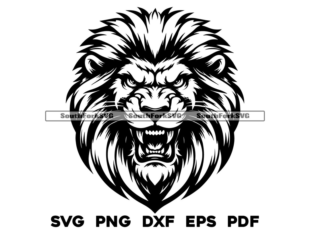 Lion Middle High School Sports Team Mascot | Svg Png Dxf Eps Pdf ...