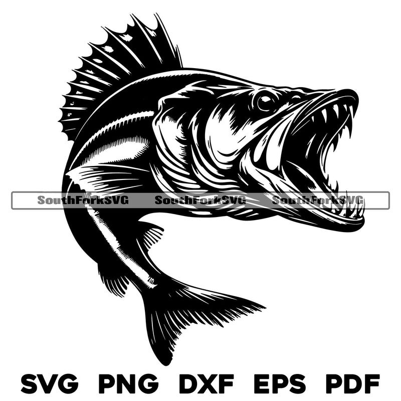 Cnc Laser Walleye File - Etsy