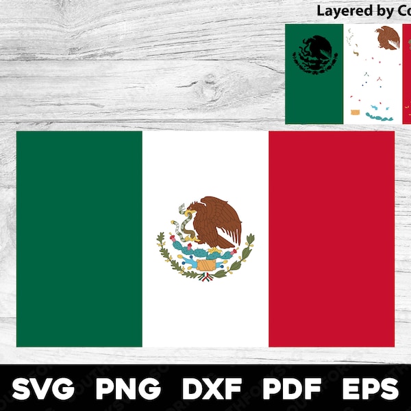 Laser Files Mexican Flag - Etsy