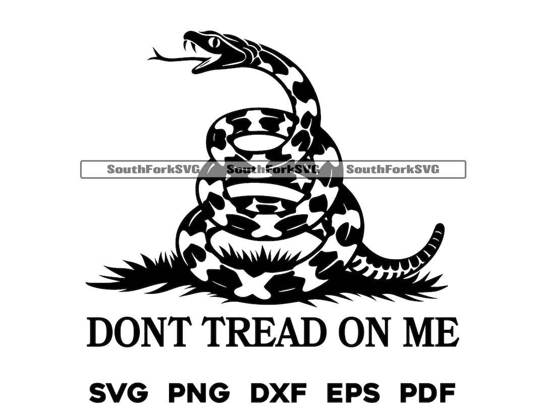 Don't Tread on Me Rattlesnake Gadsden Flag | Svg Png Dxf Eps Pdf ...