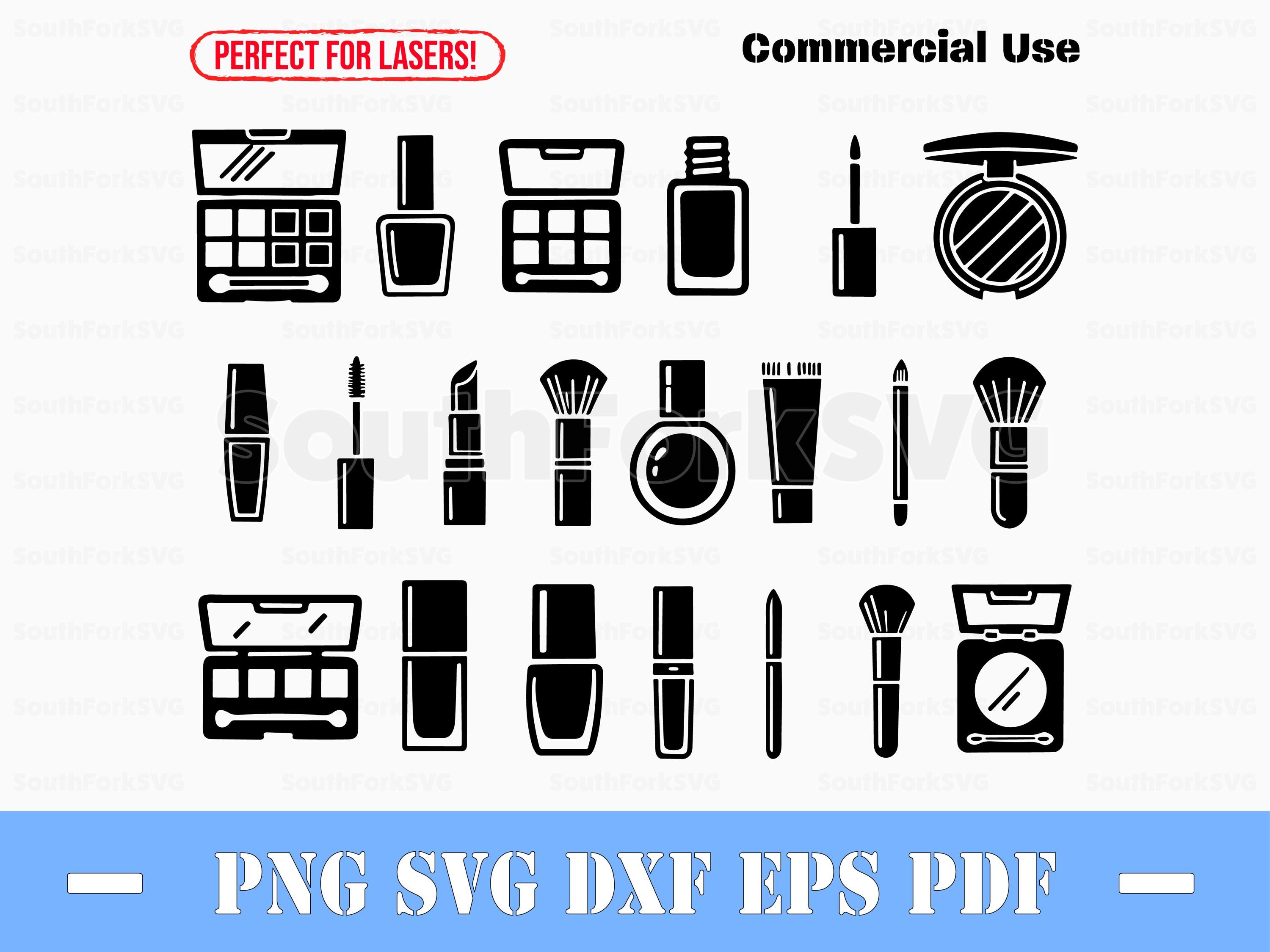 Simple Makeup SVG Bundle Svg Png Dxf Eps Pdf | Vector Graphic Cut Print ...
