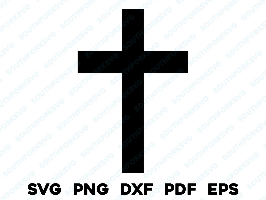 Holy Cross Silhouette Svg Png Dxf Eps Pdf | Graphic Design Cut Print ...
