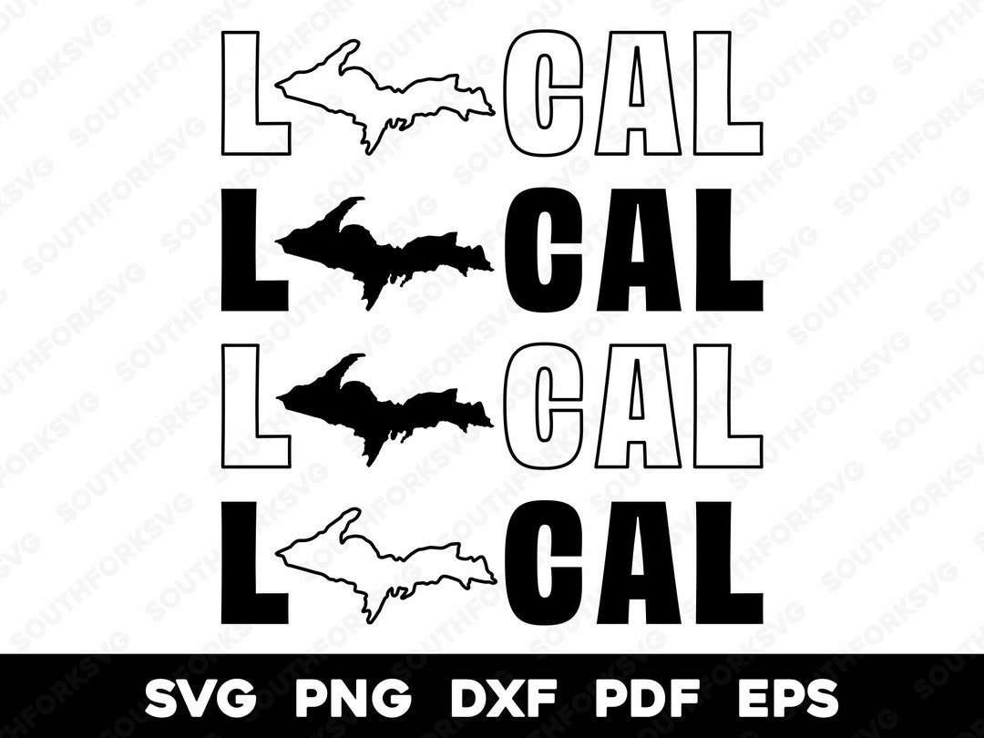 Michigan MI Upper Peninsula Local Design Bundle | Svg Png Dxf Pdf Eps ...