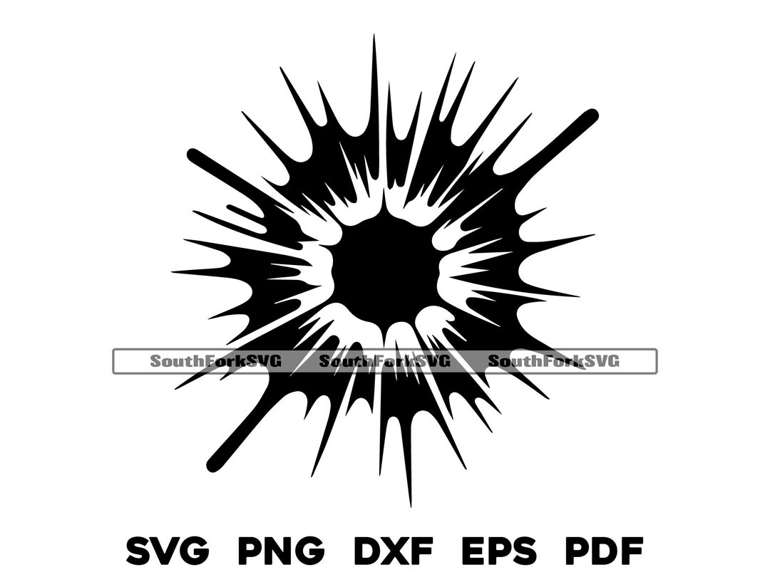 Cracked Hole in Wall Design Svg Png Dxf Eps Pdf Vector Graphic Cut File ...
