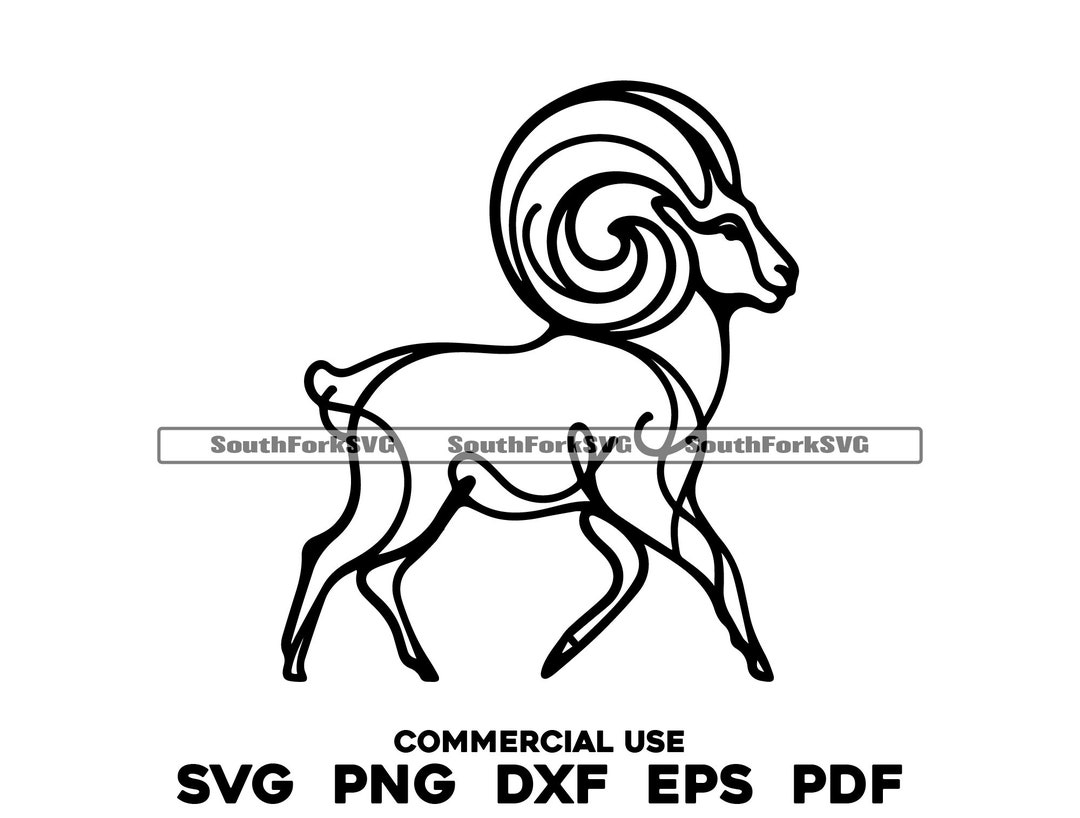 Aries Zodiac Symbol Svg Png Dxf Pdf Eps Vector Graphic Design Cut Print ...