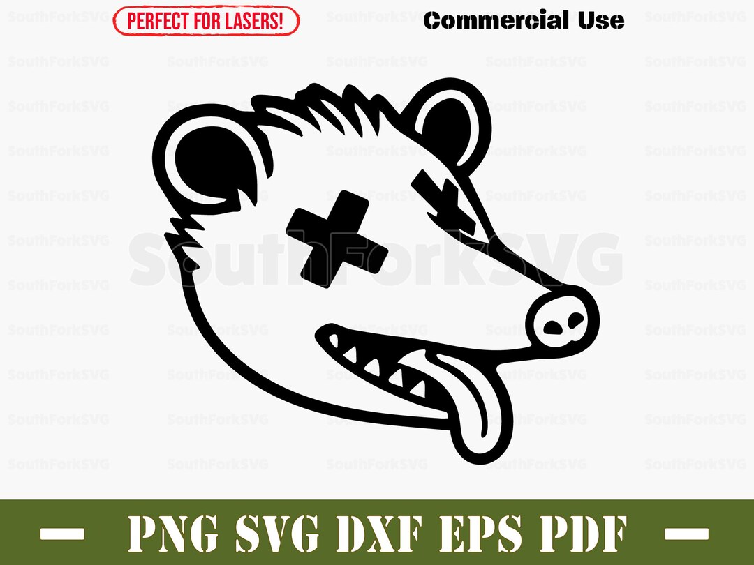 Dead Possum Cartoon Svg Png Dxf Eps Pdf | Vector Graphics Design Cut ...
