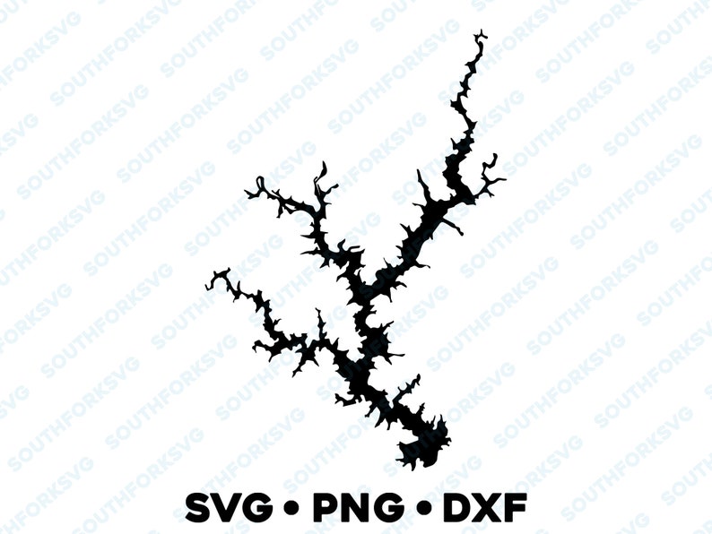 Jackson Lake Georgia Map Shape Silhouette SVG PNG DXF Vector | Etsy