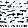 Smallmouth Bass Skin Pattern SVG PNG DXF Trout Bass Pike Muskie Crappie ...