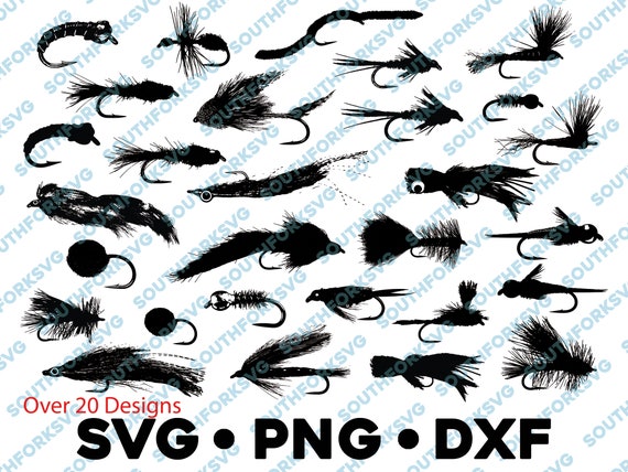 Fly Fishing Lures Vector