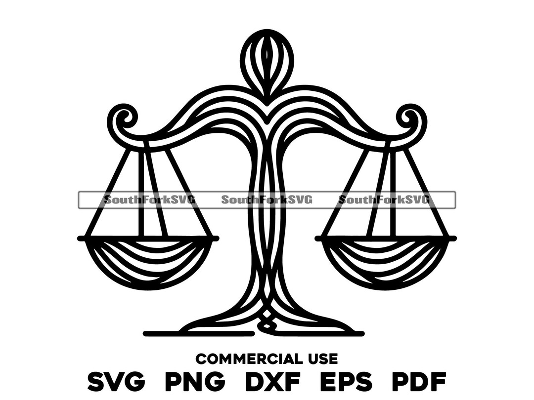 Libra Zodiac Scales Design | Svg Png Dxf Pdf Eps | Vector Graphic ...