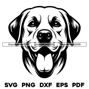 Labrador Retriever Dog Head Design | Svg Png Dxf Eps Pdf | Vector ...