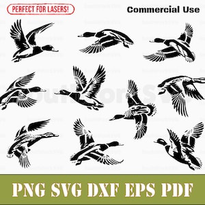 Simple Duck Bundle Svg Png Dxf Eps Pdf | Vector Graphic Cut File Laser ...