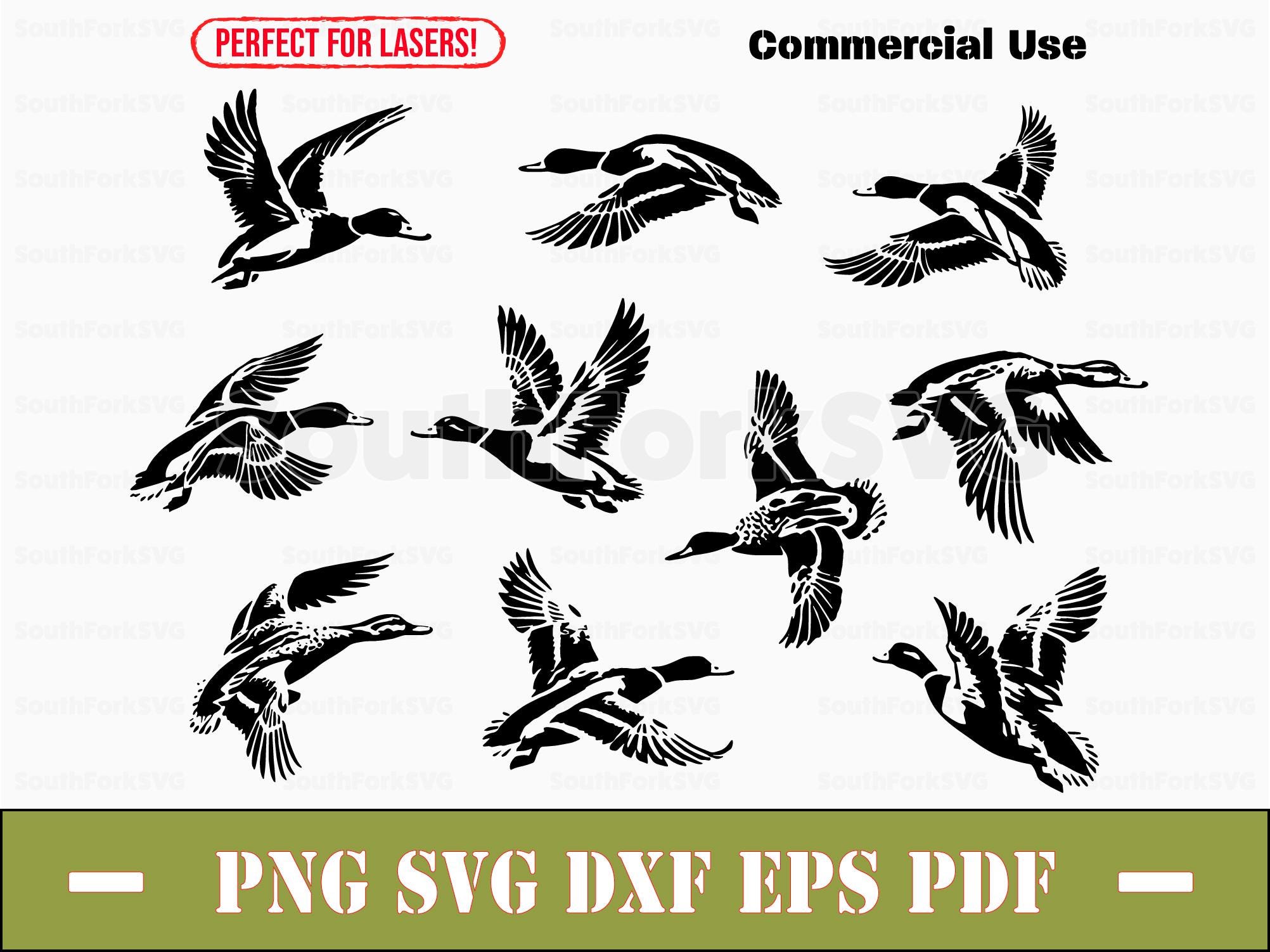 Simple Duck Bundle Svg Png Dxf Eps Pdf | Vector Graphic Cut File Laser ...
