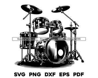 Laser Cut Model Drum Set Cdr Dxf Svg Pdf File - Etsy