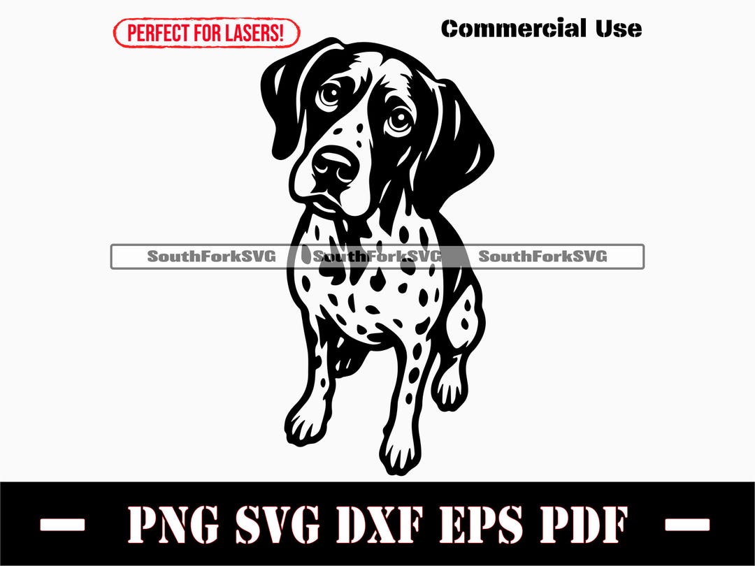 German Shorthaired Pointer Begging Svg Png Dxf Eps Pdf Vector Graphic ...