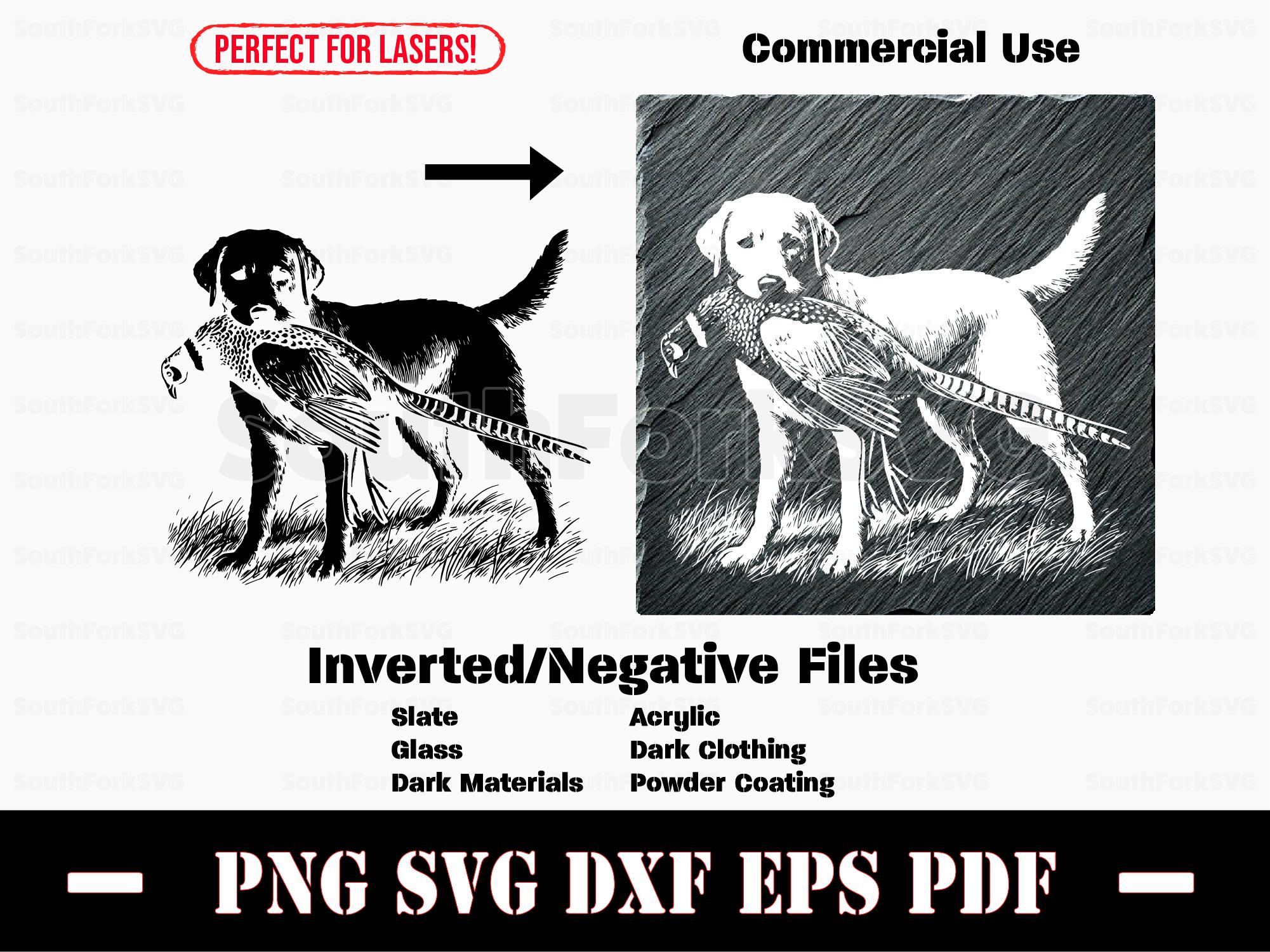 Inverted Labrador Retriever Pheasant Svg Png Dxf Eps Pdf | Vector Cut ...