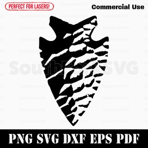 Arrowhead Svg Png Dxf Eps Pdf | Transparent Vector Graphic Design Cut ...