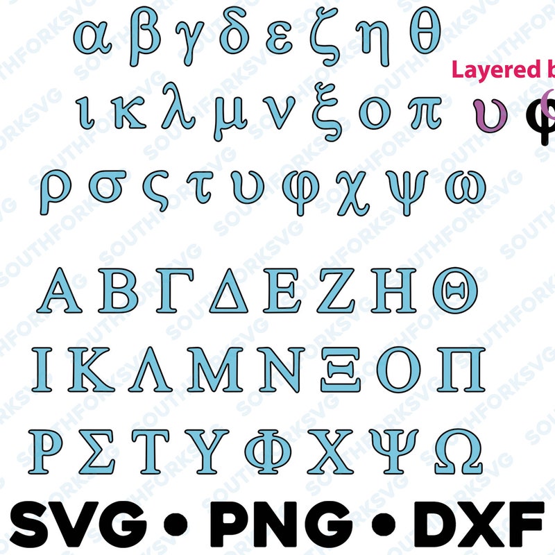 Greek Letter Stencils - Etsy