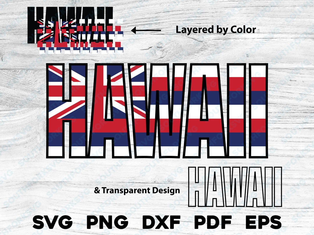 Hawaii State Flag Svg Png Dxf Pdf Eps | Vector Graphic Design Digital ...