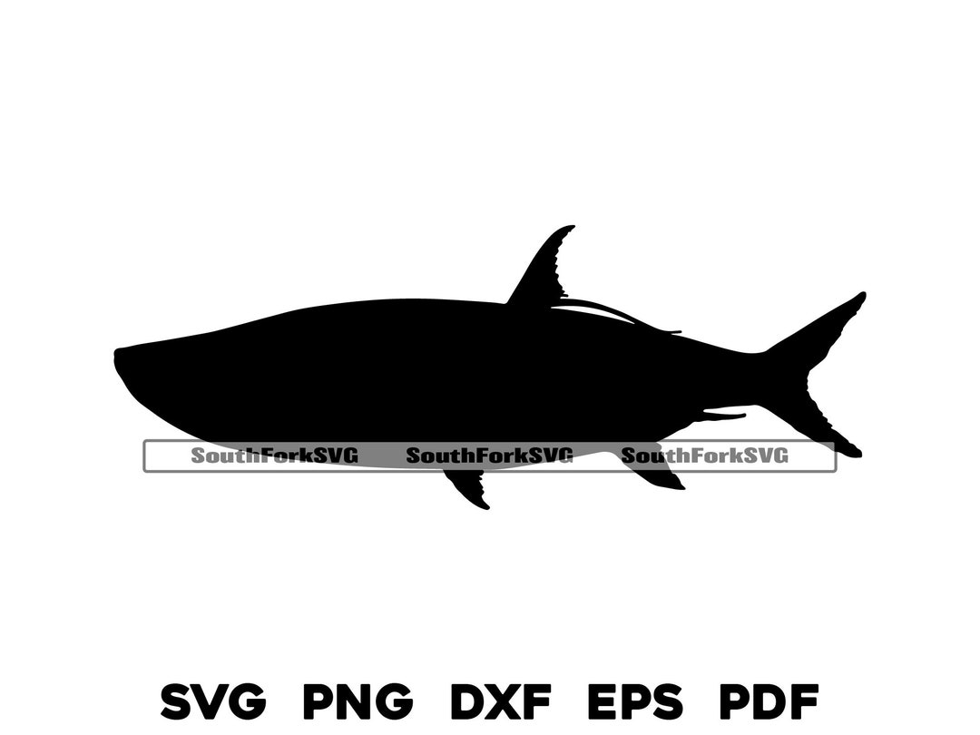 Tarpon Silhouette Design Files Svg Png Dxf Eps Pdf Laser Engrave Cut ...