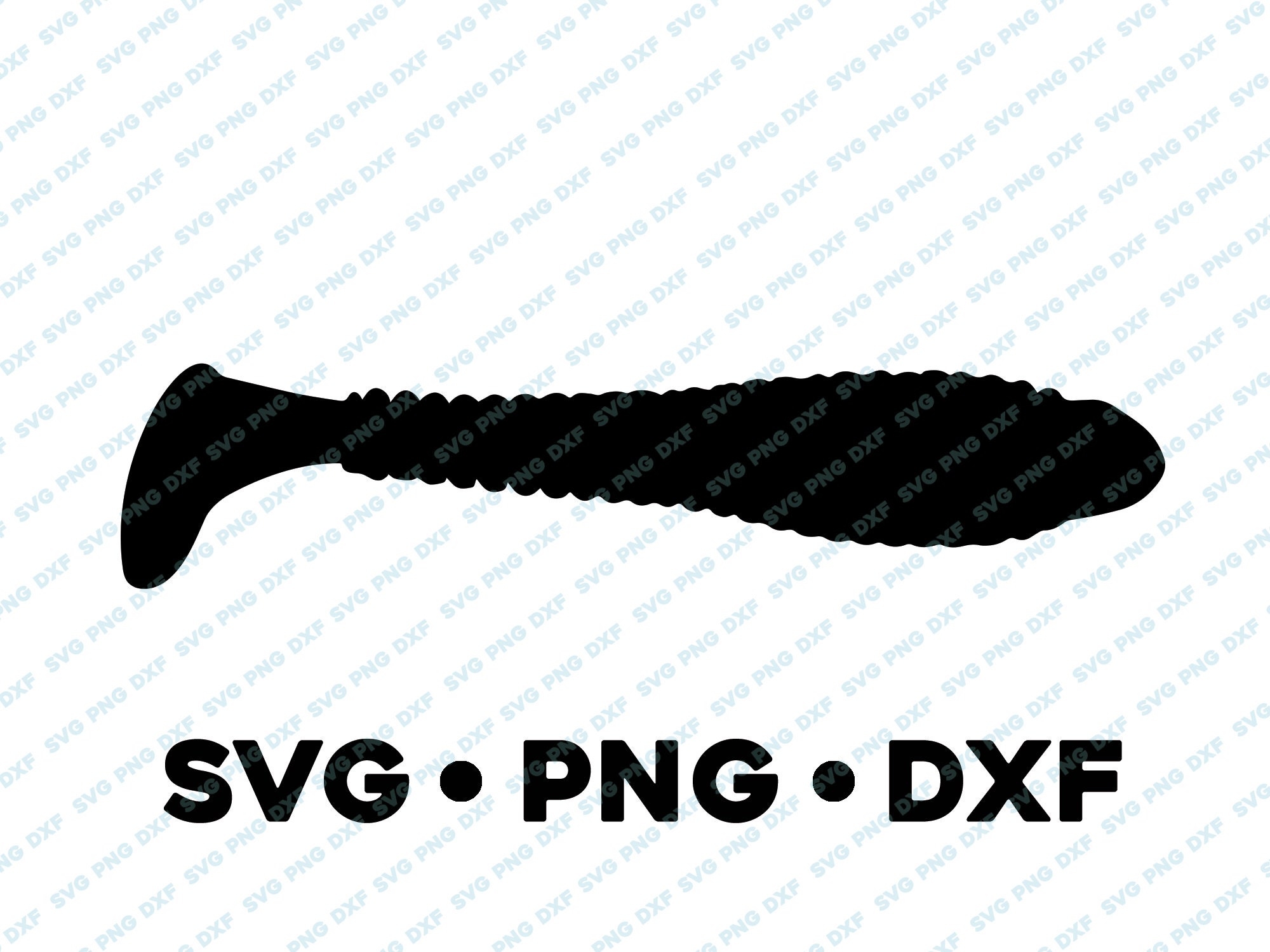 Swimbait Lure Bass Fishing SVG PNG DXF Vector Transparent Cameo ...