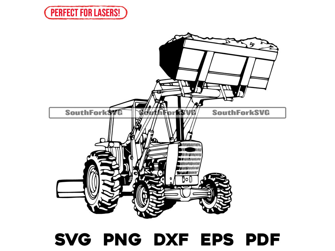 Tractor Laser Files Svg Png Dxf Eps Pdf | Laser Engrave Cut Print Files ...