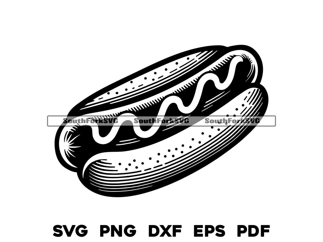 Hot Dog | Svg Png Dxf Pdf Eps | Cut File Clip Art Vector Graphic ...