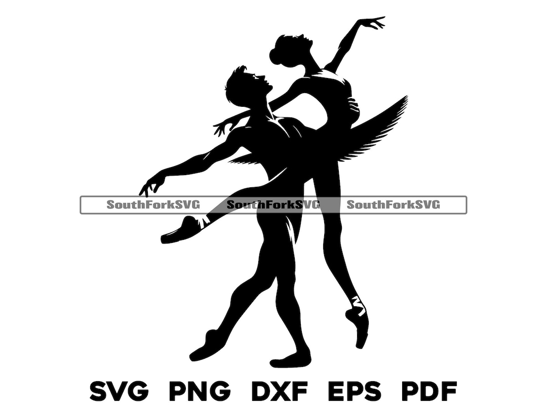 Ballet Dancing Couple Svg Png Dxf Eps Pdf | Laser Engrave Cut Print ...