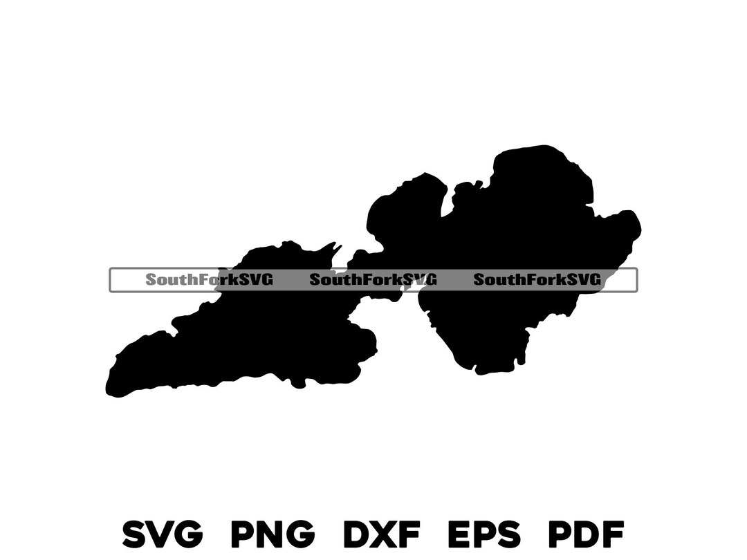 Whitewater Lake Ontario Canada Map Shape Silhouette Svg Png Dxf Pdf Eps ...